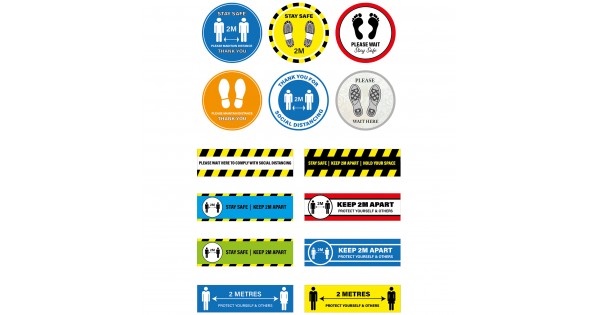 Floor Marking Stickers - Campbell International Specialist Tapes