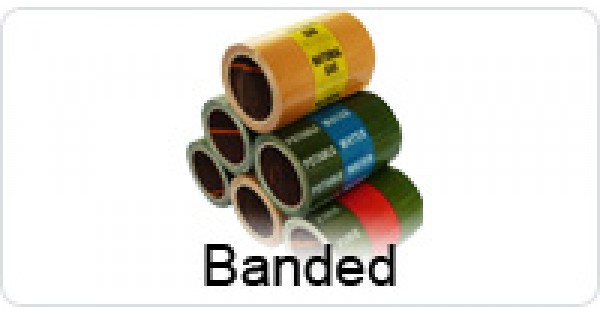 - Custom Colour/Size/Print Banded Pipe Identification Tape - Any Colour ...