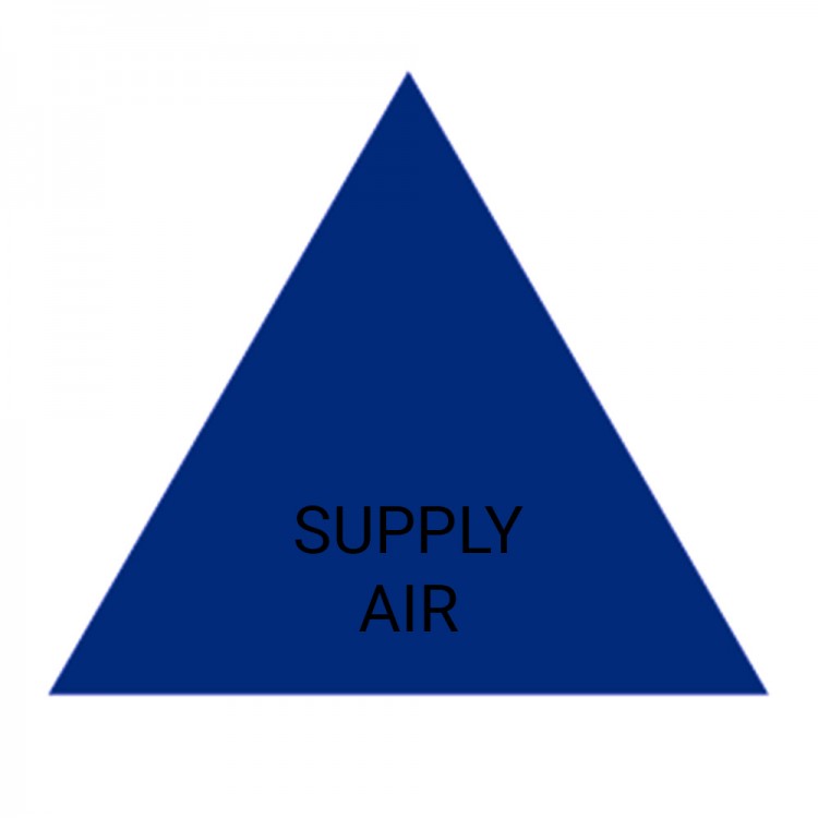 SUPPLY AIR (Blue) - Ductwork Identification (ID) Triangles- Campbell ...