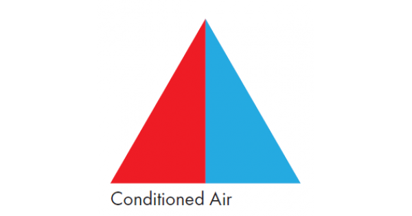 Blue and Red representing Conditioned Air - Ductwork Identification (ID ...