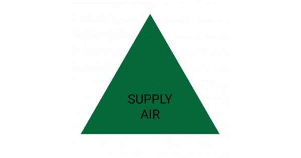SUPPLY AIR (Green) - Ductwork Identification (ID) Triangles- Campbell ...