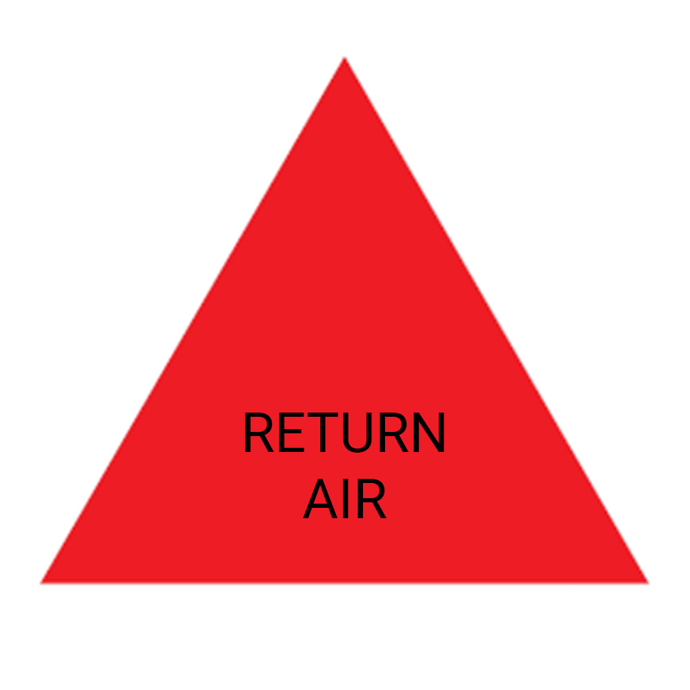 RETURN AIR (Red) - Ductwork Identification (ID) Triangles- Campbell ...