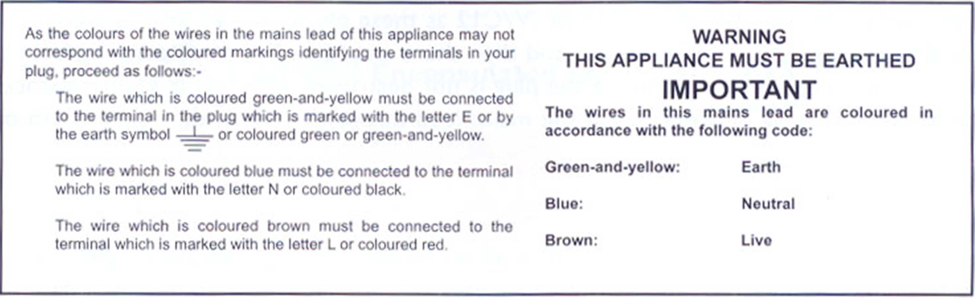IWC3 - Plug Code Wiring Tape
