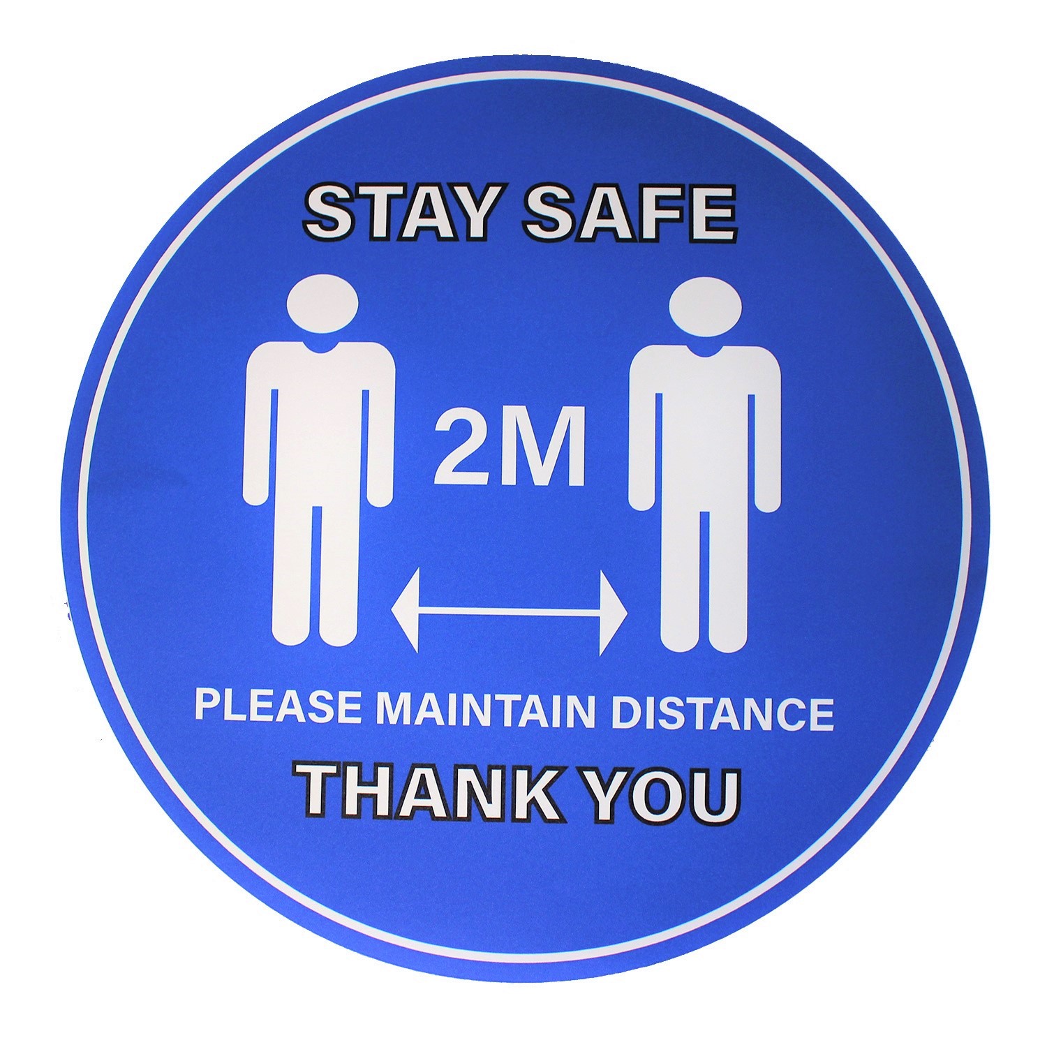 Stay Safe 2M Please Maintain Distance Thank You - Premium Floor Marking ...