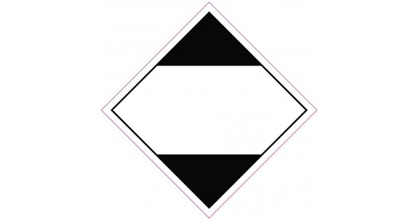 Black and White UN (United Nations) - Hazard Labels