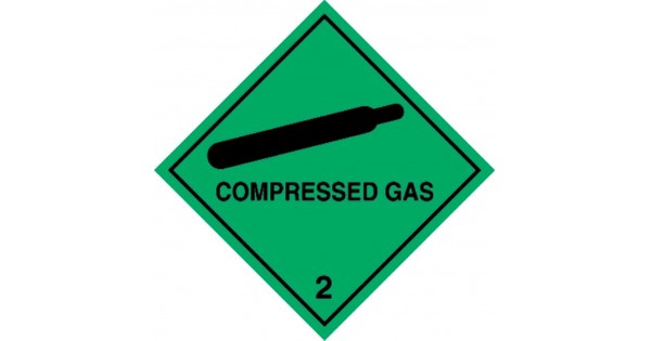 2 COMPRESSED GAS - Hazard Labels