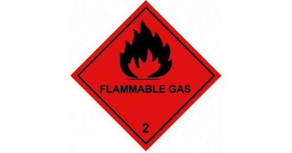 2 FLAMMABLE GAS - Hazard Labels