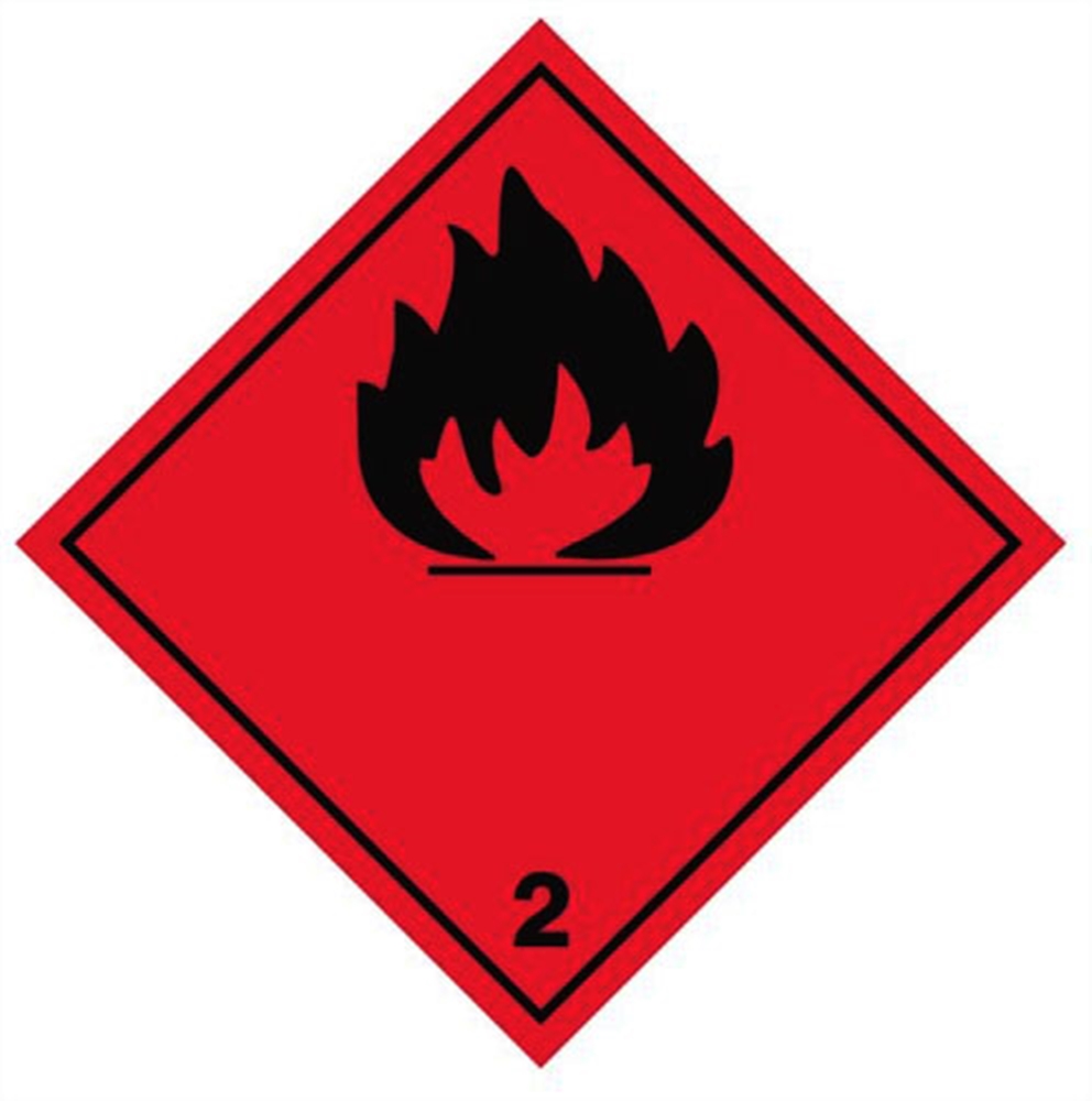 2 (Flammable) - Hazard Labels