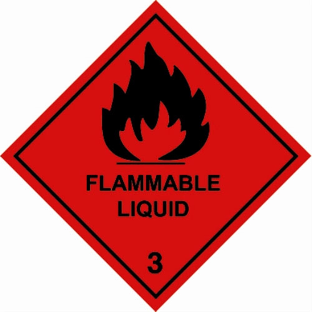 3 FLAMMABLE LIQUID - Hazard Labels