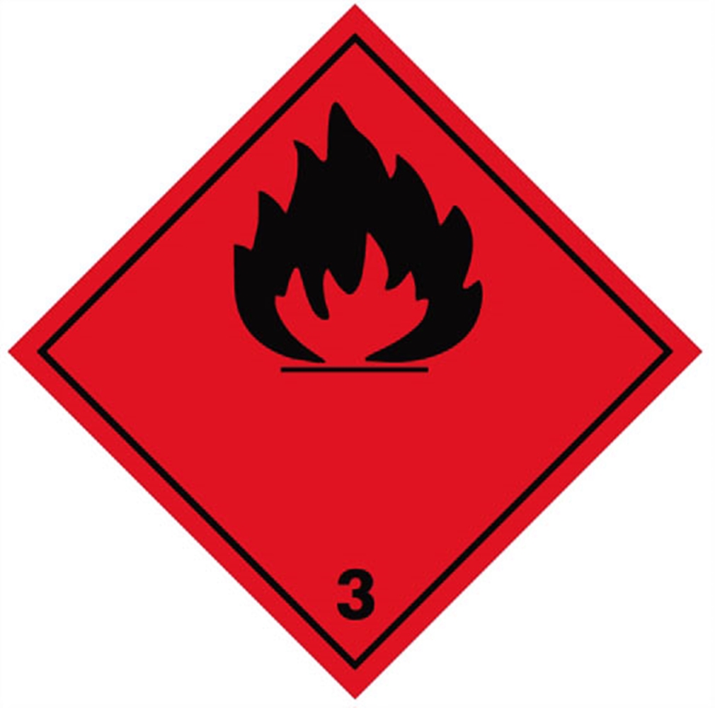 3 (Flammable) - Hazard Labels
