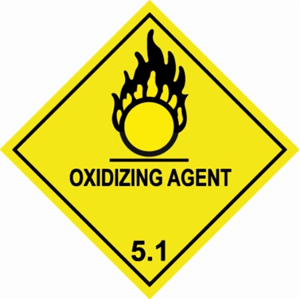 5.1 OXIDIZING AGENT - Hazard Labels