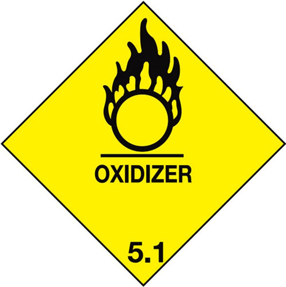 5.1 OXIDIZER - Hazard Labels