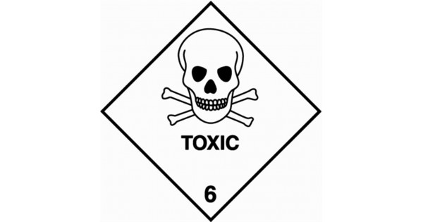 6 TOXIC - Hazard Labels