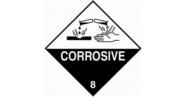 8 CORROSIVE - Hazard Labels