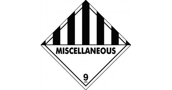9 MISCELLANEOUS - Hazard Labels
