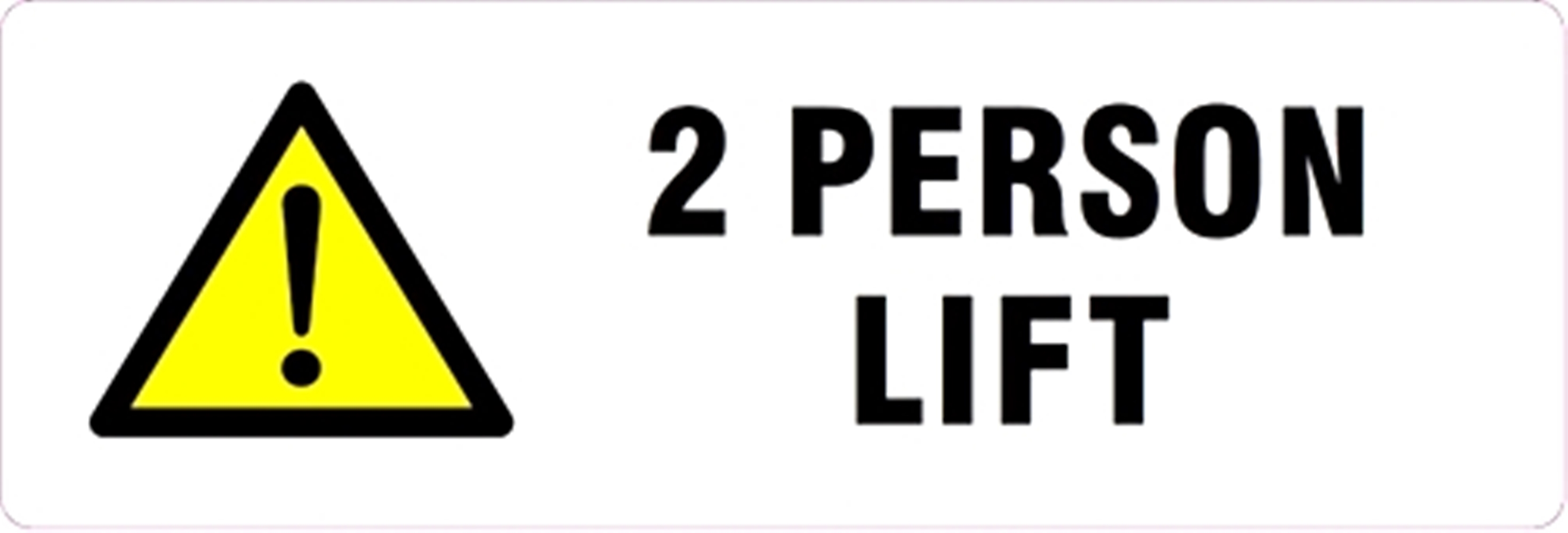 2 PERSON LIFT - Parcel Labels