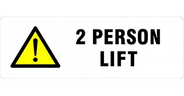 2 PERSON LIFT - Parcel Labels