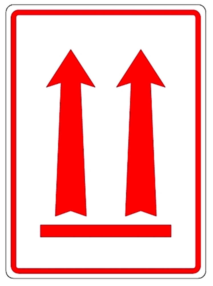 Vertical Arrows (This Way Up) - Parcel Labels