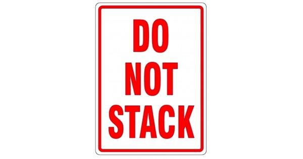 DO NOT STACK - Parcel Labels
