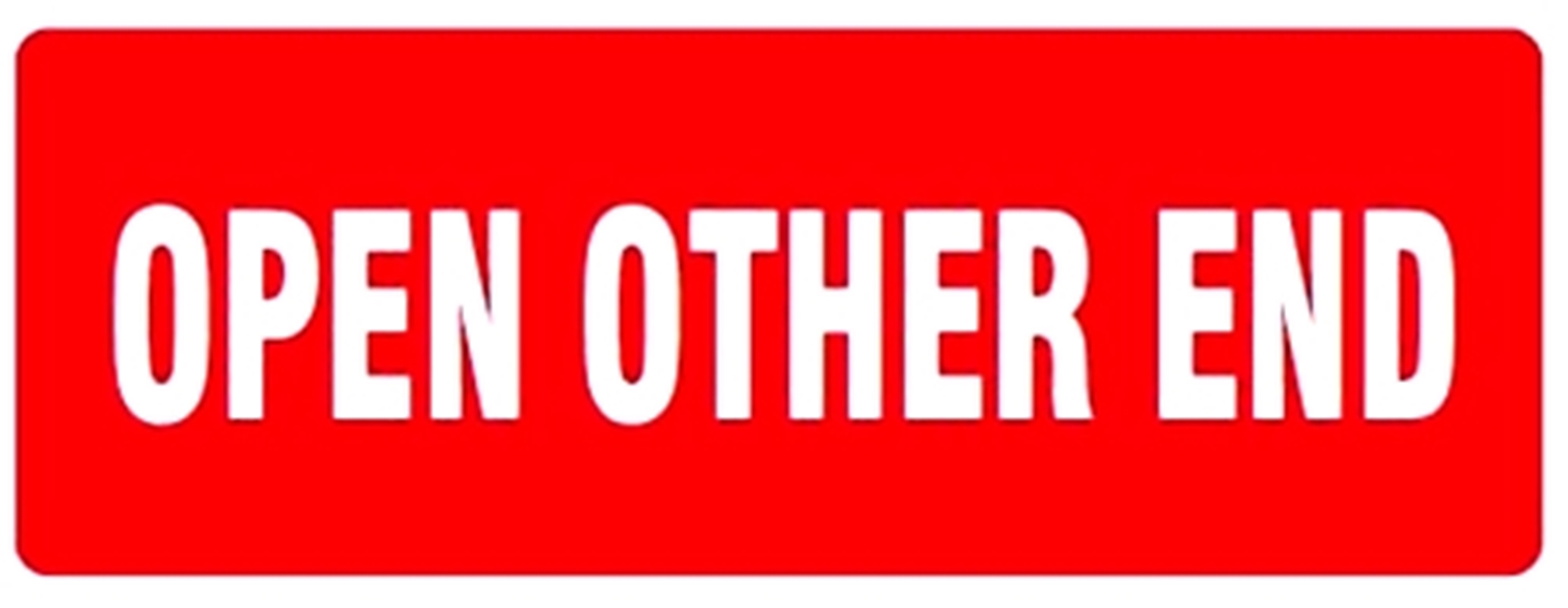 OPEN OTHER END - Parcel Labels