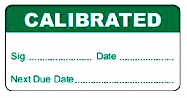 CALIBRATED - Quality Control Labels