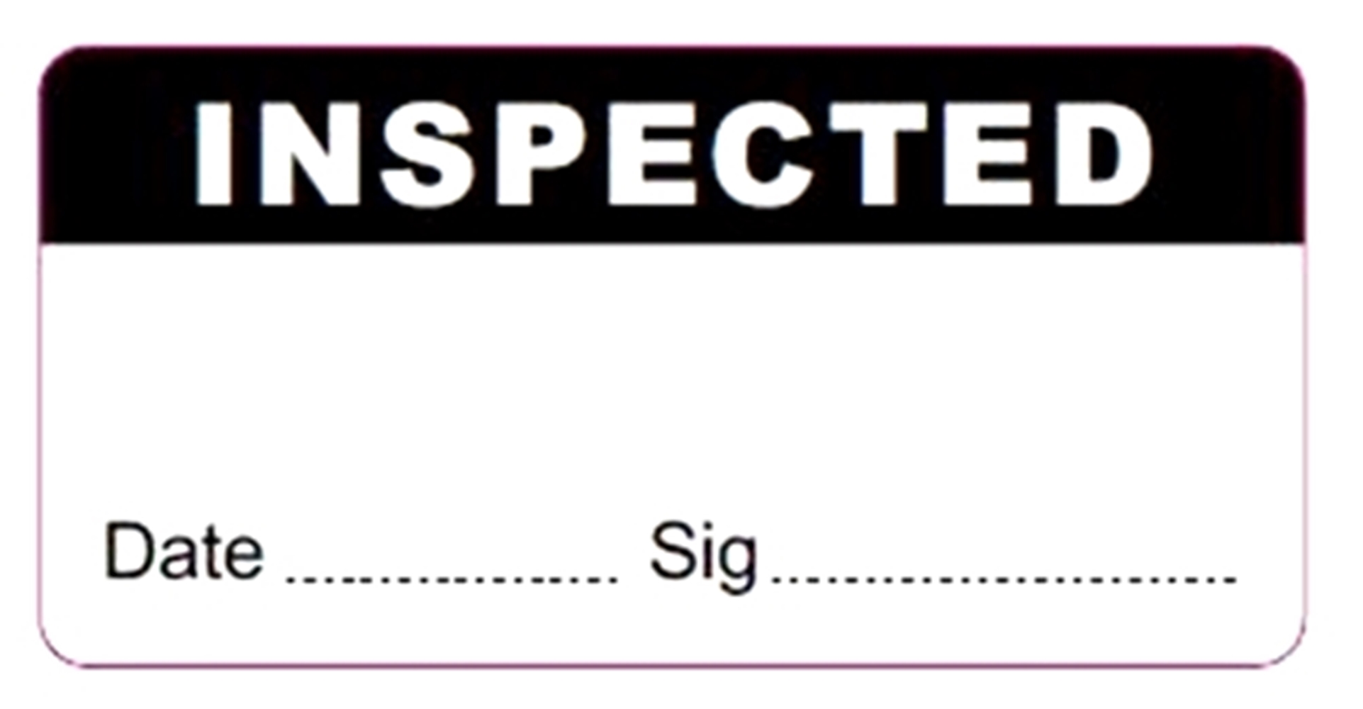 INSPECTED - Quality Control Labels