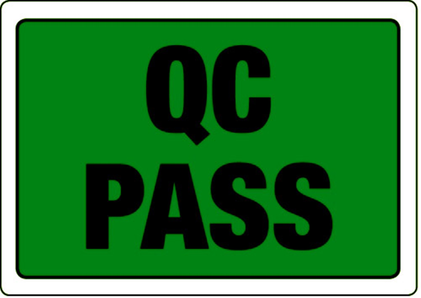 QC PASS (Removable Adhesive) - Quality Control Labels