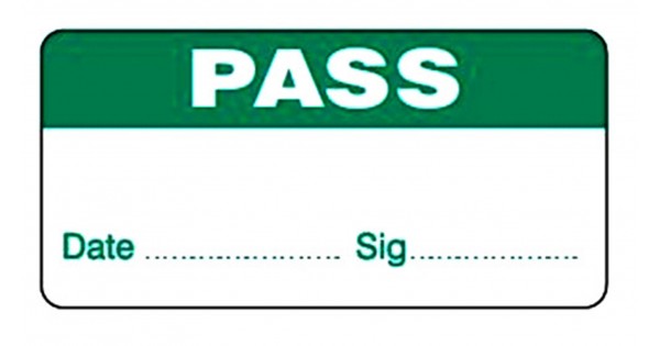 PASS - Quality Control Labels