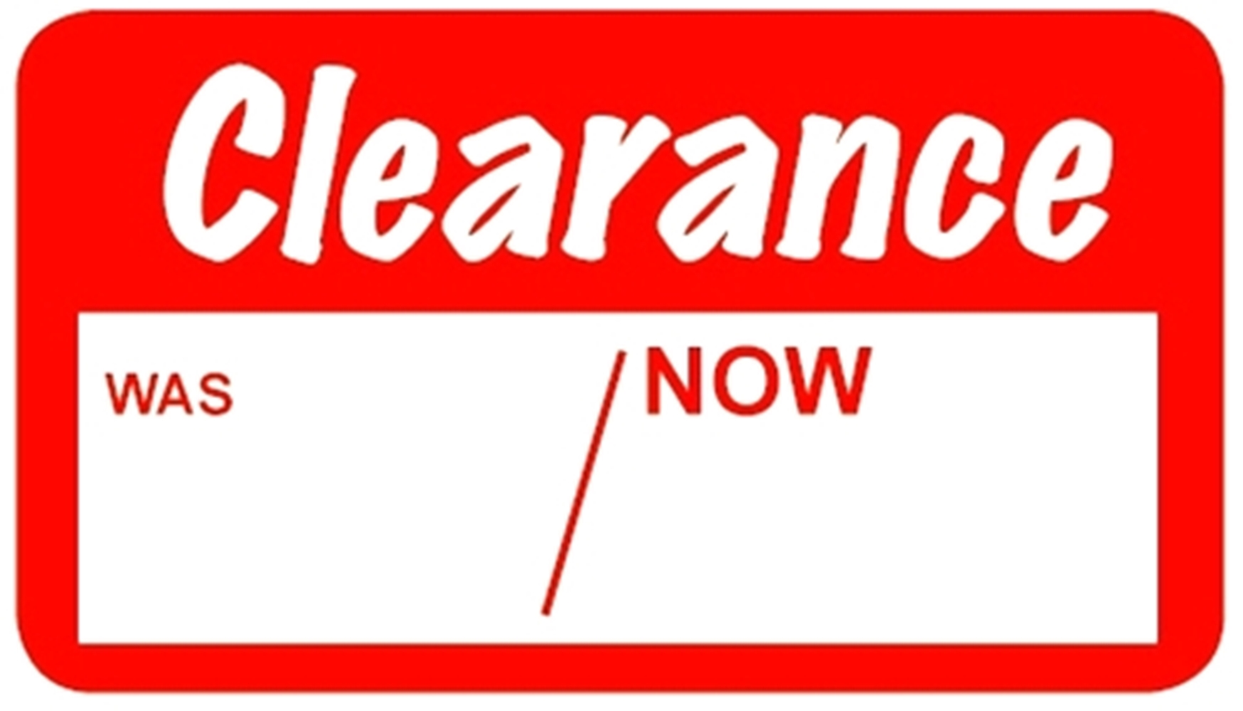 Clearance - Retail Promotion Labels