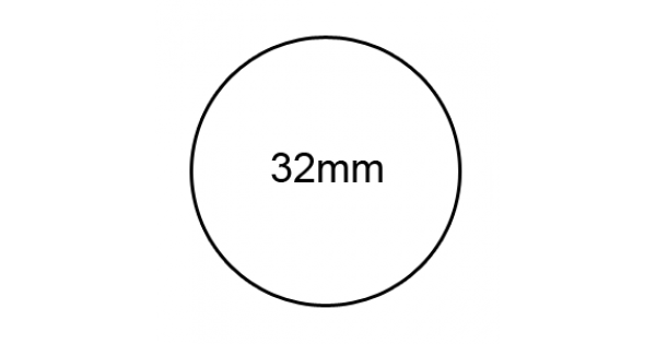 32mm - Clear Sealing Labels