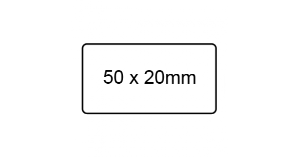 50 x 20mm - Clear Sealing Labels