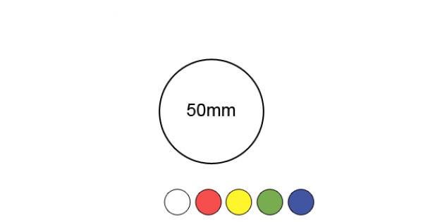 50mm Diameter - Plain Reel Labels