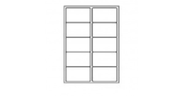 99.1 x 57.3mm (10/Sheet) - A4 Sheet Labels