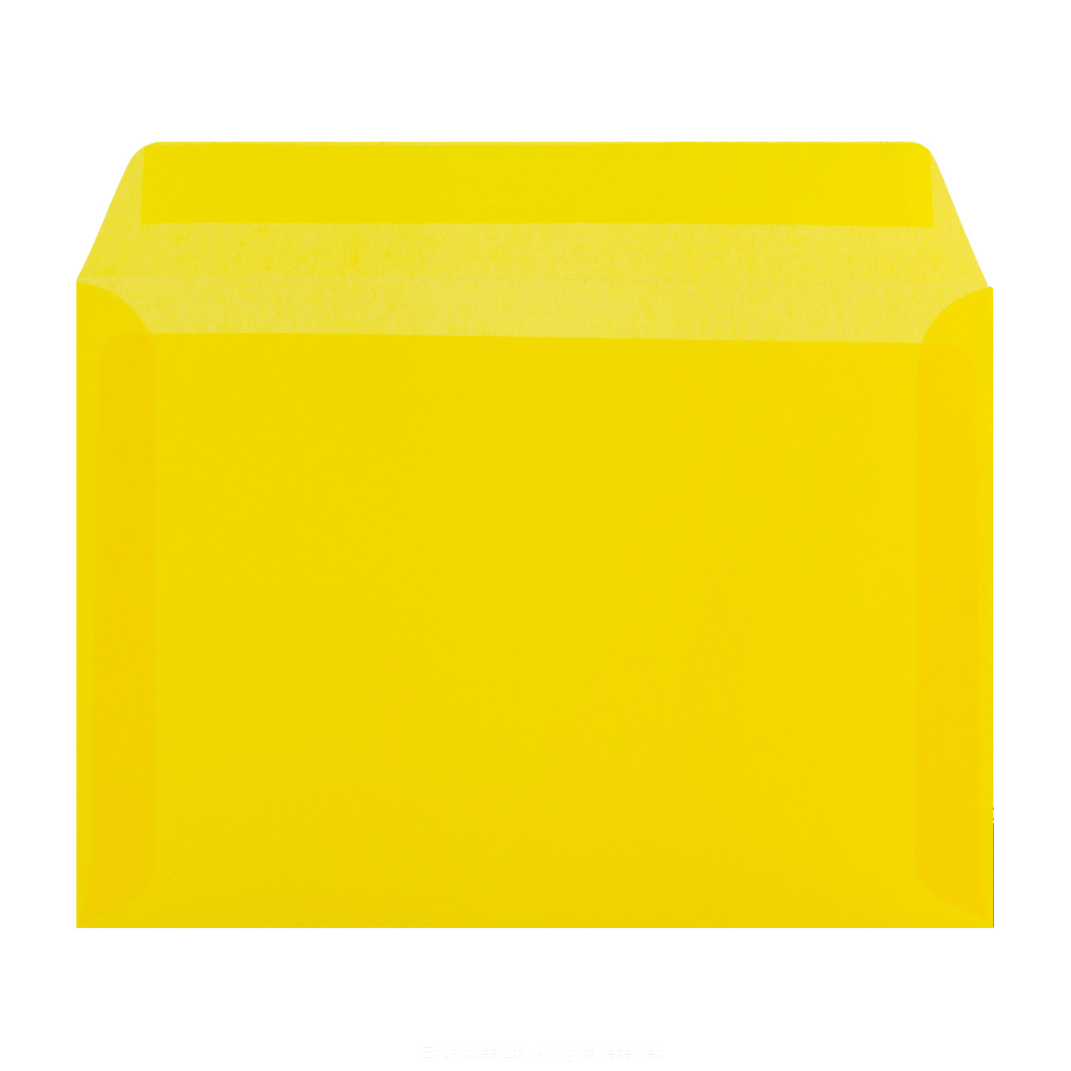 162x229mm C5 Yellow Translucent Gummed Diamond Envelopes - Qty 100