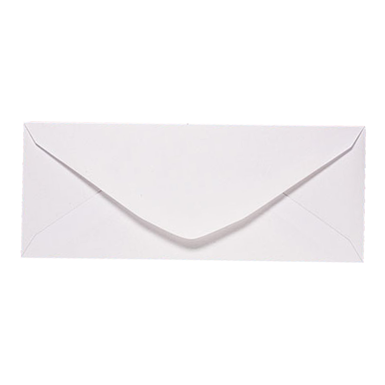 80x215mm White 80gsm Gummed Diamond Envelopes - Qty 1000