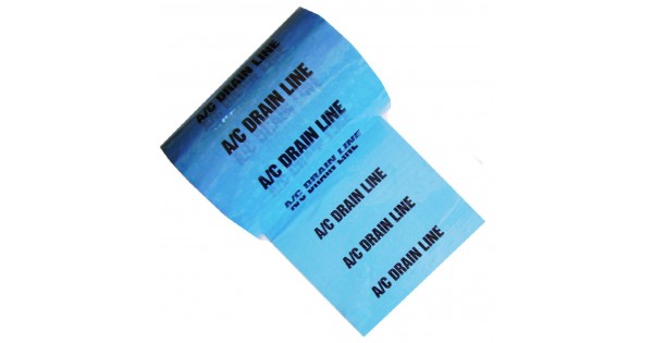 A/C DRAIN LINE - Colour Printed Pipe Identification (ID) Tape- Campbell ...