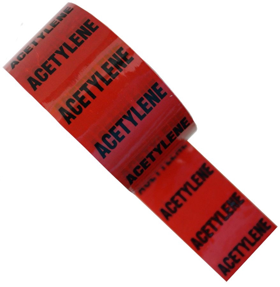 ACETYLENE - Colour Printed Pipe Identification (ID) Tape- Campbell ...