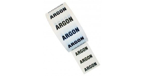 ARGON - White Printed Pipe Identification (ID) Tape- Campbell ...