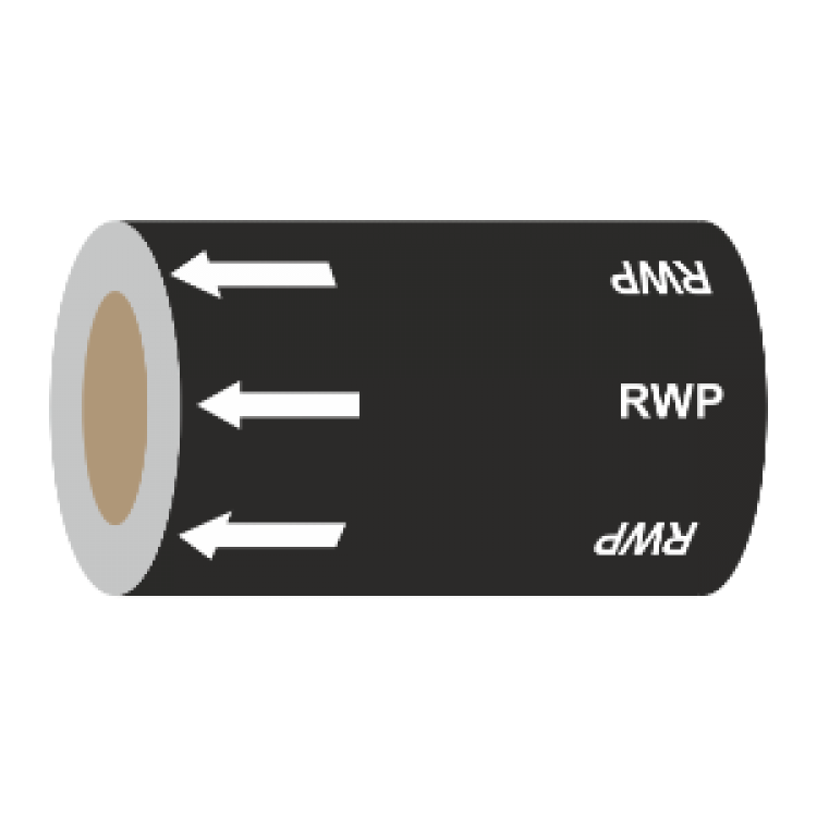 Rainwater Pipe (Arrows) - 275mm Banded Pipe Identification (ID) Tape ...