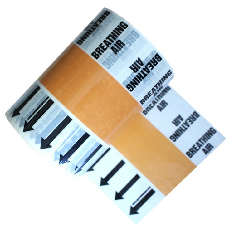 BREATHING AIR - Banded Pipe Identification (ID) Tape- Campbell ...