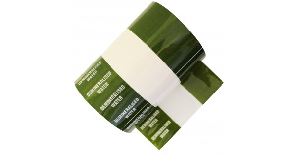 DEMINERALISED WATER - Banded Pipe Identification ID Tape- Campbell ...