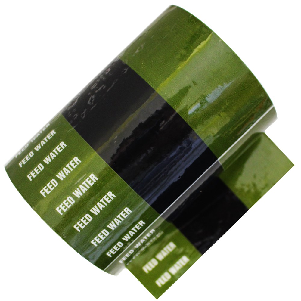 FEED WATER - Banded Pipe Identification ID Tape- Campbell International ...