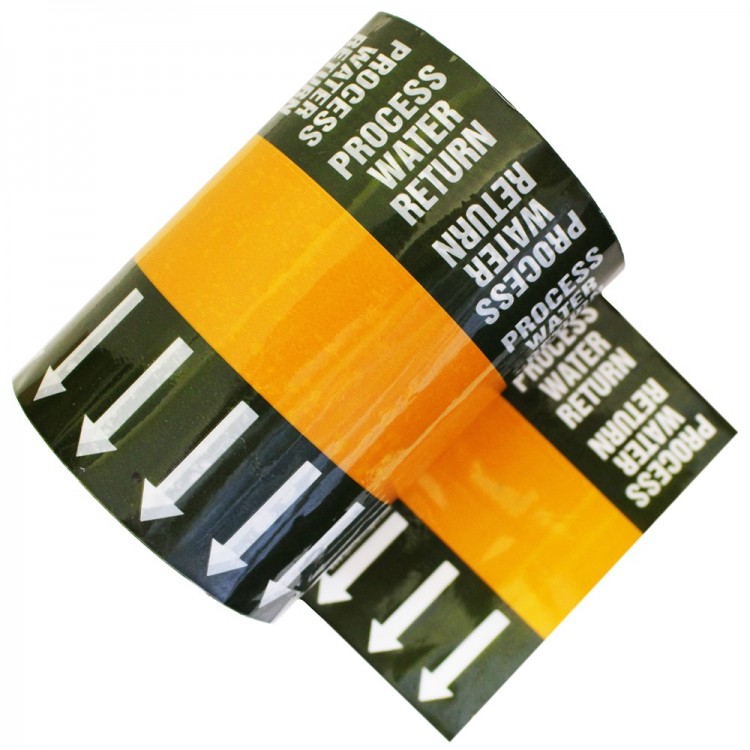 PROCESS WATER SUPPLY - Banded Pipe Identification ID Tape- Campbell ...
