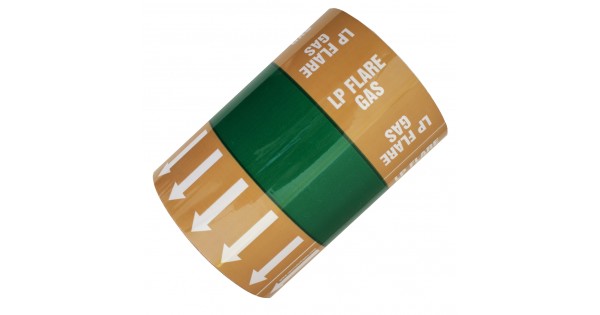 LP FLARE GAS (Arrows) - All Weather Pipe Identification (ID) Tape ...