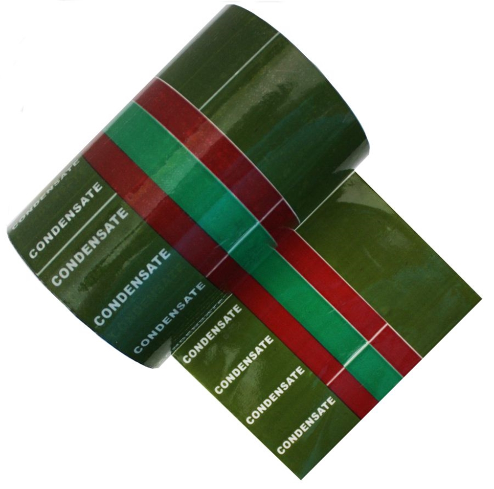 CONDENSATE - Banded Pipe Identification ID Tape- Campbell International ...