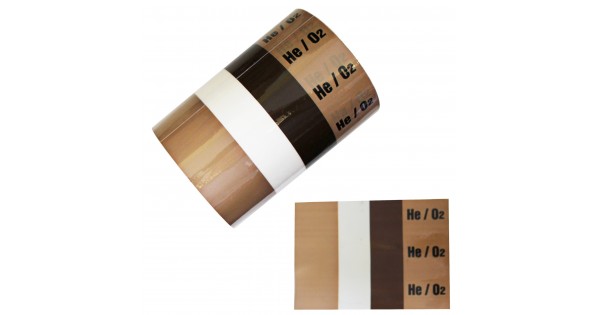 HE / O2 (Helium / Oxygen) - Banded Pipe Identification (ID) Labels ...