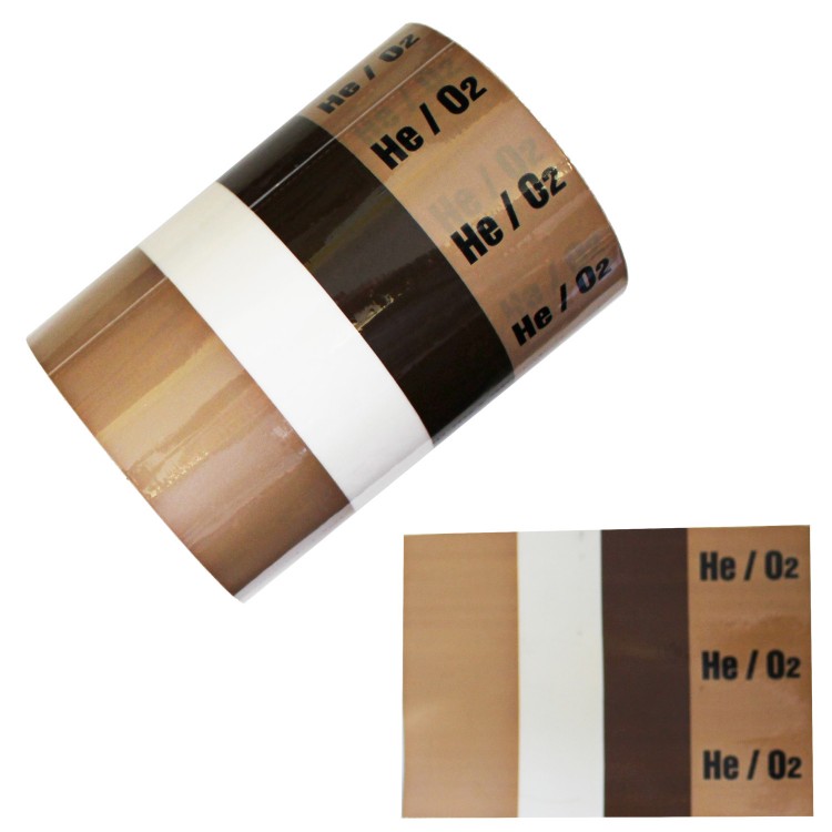 HE / O2 (Helium / Oxygen) - Banded Pipe Identification (ID) Labels ...