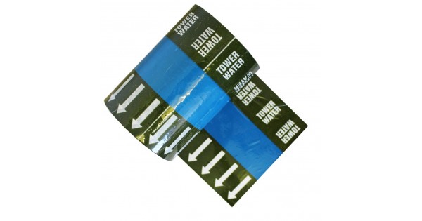 TOWER WATER - Banded Pipe Identification ID Tape- Campbell ...