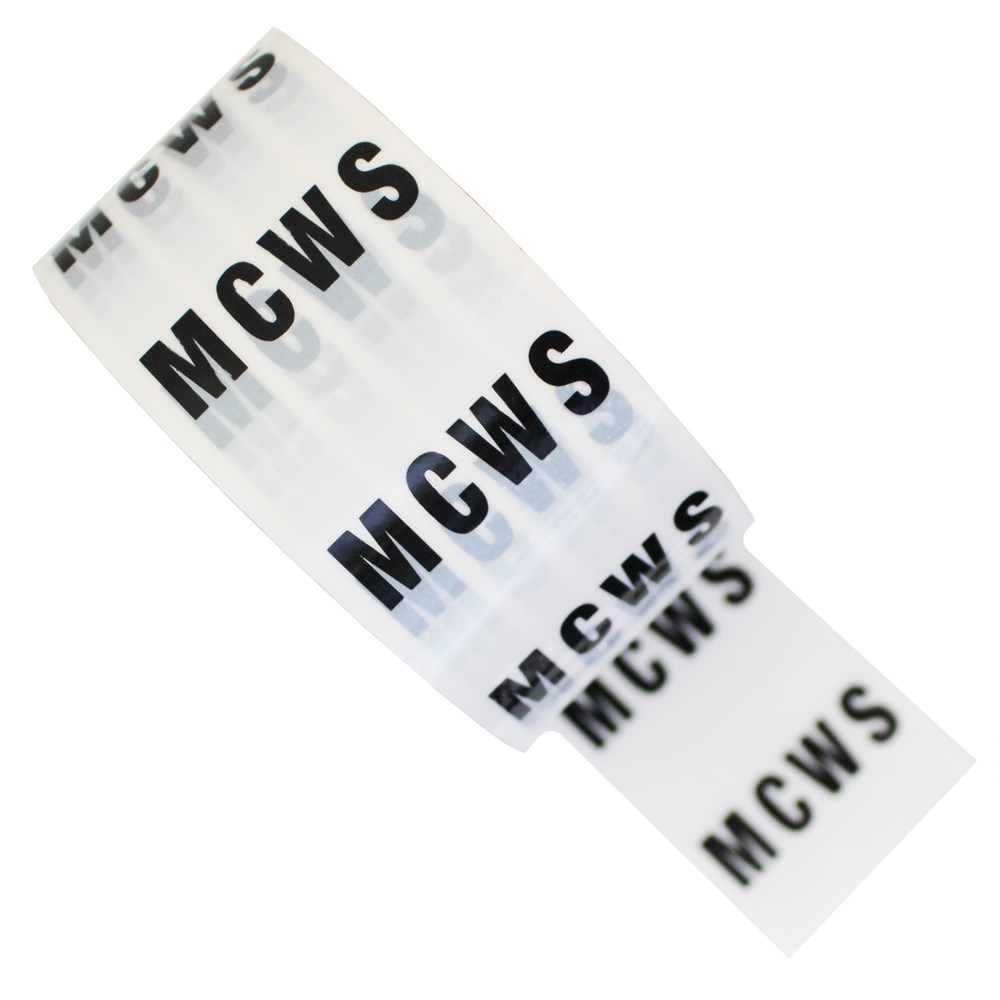 MCWS - White Printed Pipe Identification (ID) Tape- Campbell ...