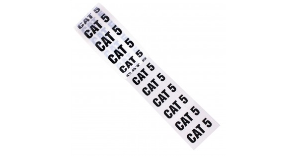 CAT 5 - White Printed Pipe Identification (ID) Tape- Campbell ...
